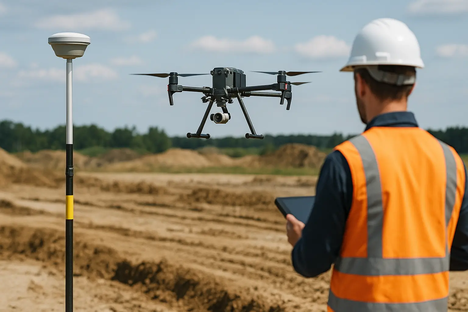 Drony w geodezji. RTK vs PPK: zasada działania i różnice - Od geodetów