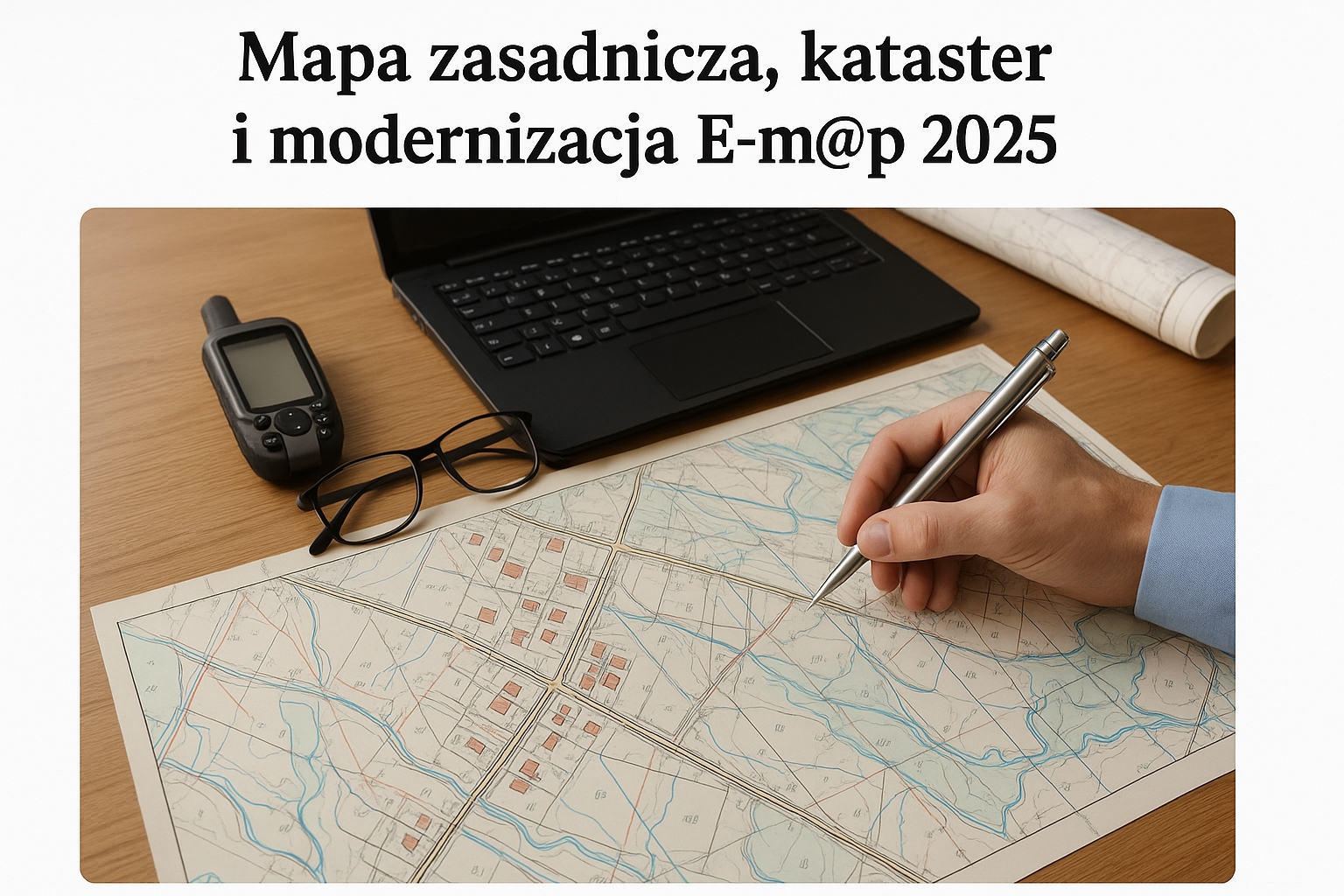 Mapa zasadnicza, kataster i modernizacja e-map [2025] - Od geodetów